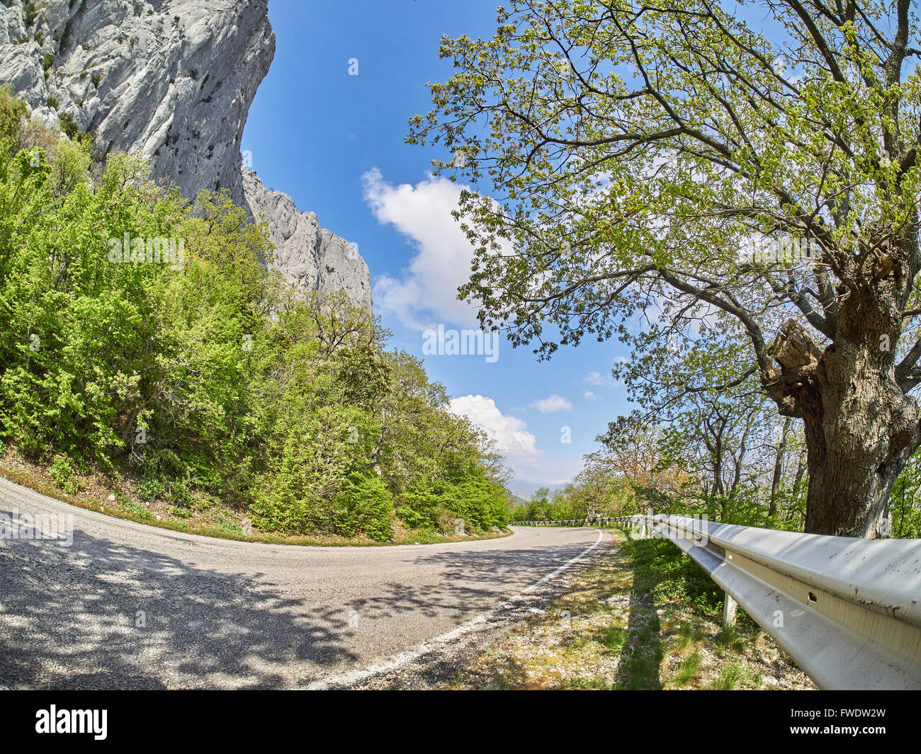 asphalt road in rocks Stock Photo - Alamy