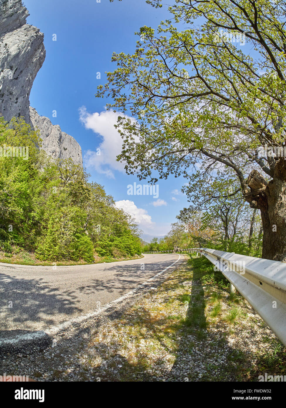 asphalt road in rocks Stock Photo - Alamy