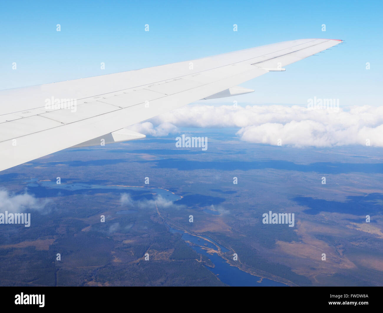 wing aircraft in the sky Stock Photo - Alamy