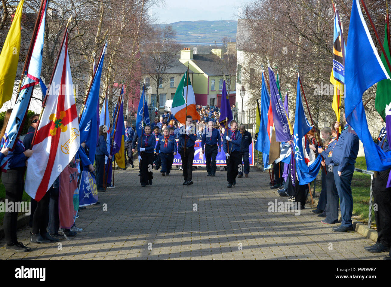 Scouts parade hi-res stock photography and images - Alamy
