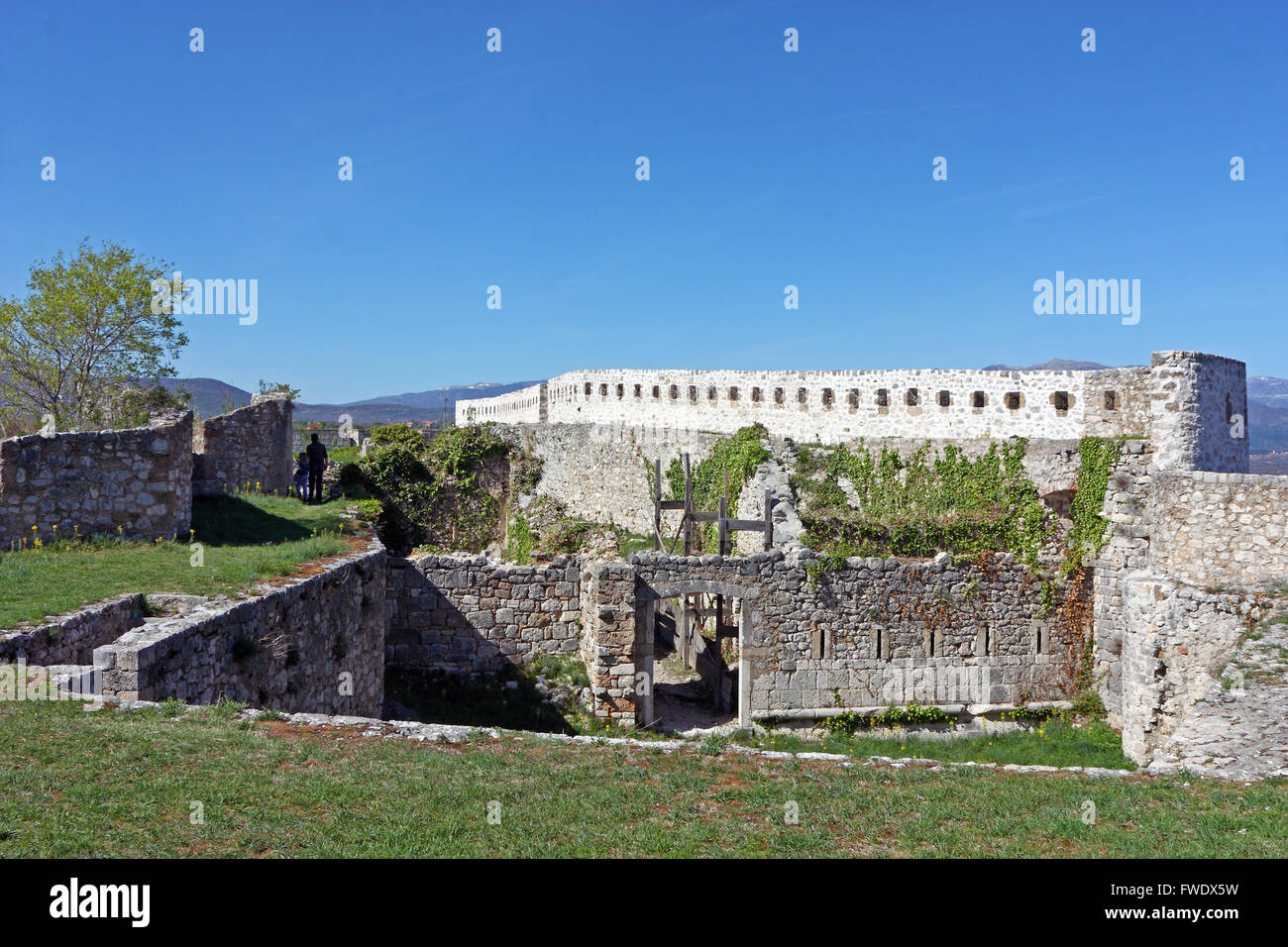 Part of the fortress of Knin, second largest military fortification in ...