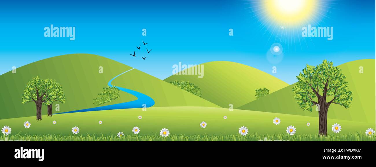 Panoramic vector vectors hi-res stock photography and images - Alamy