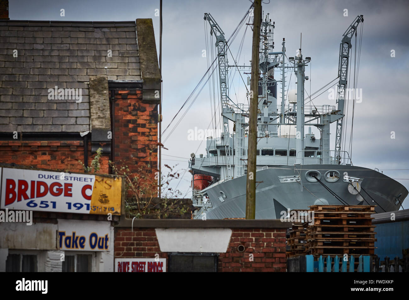 West Float Merseyside Liverpool docks birkenhead from Duke street RFA ...
