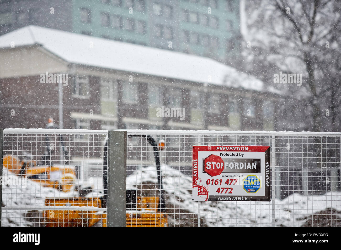 warning signs for Stopfordian security company Stockport Cheshire owned ...