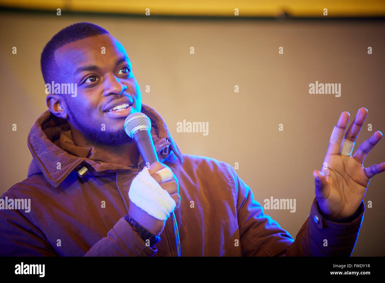 Poet on stage hi-res stock photography and images - Alamy
