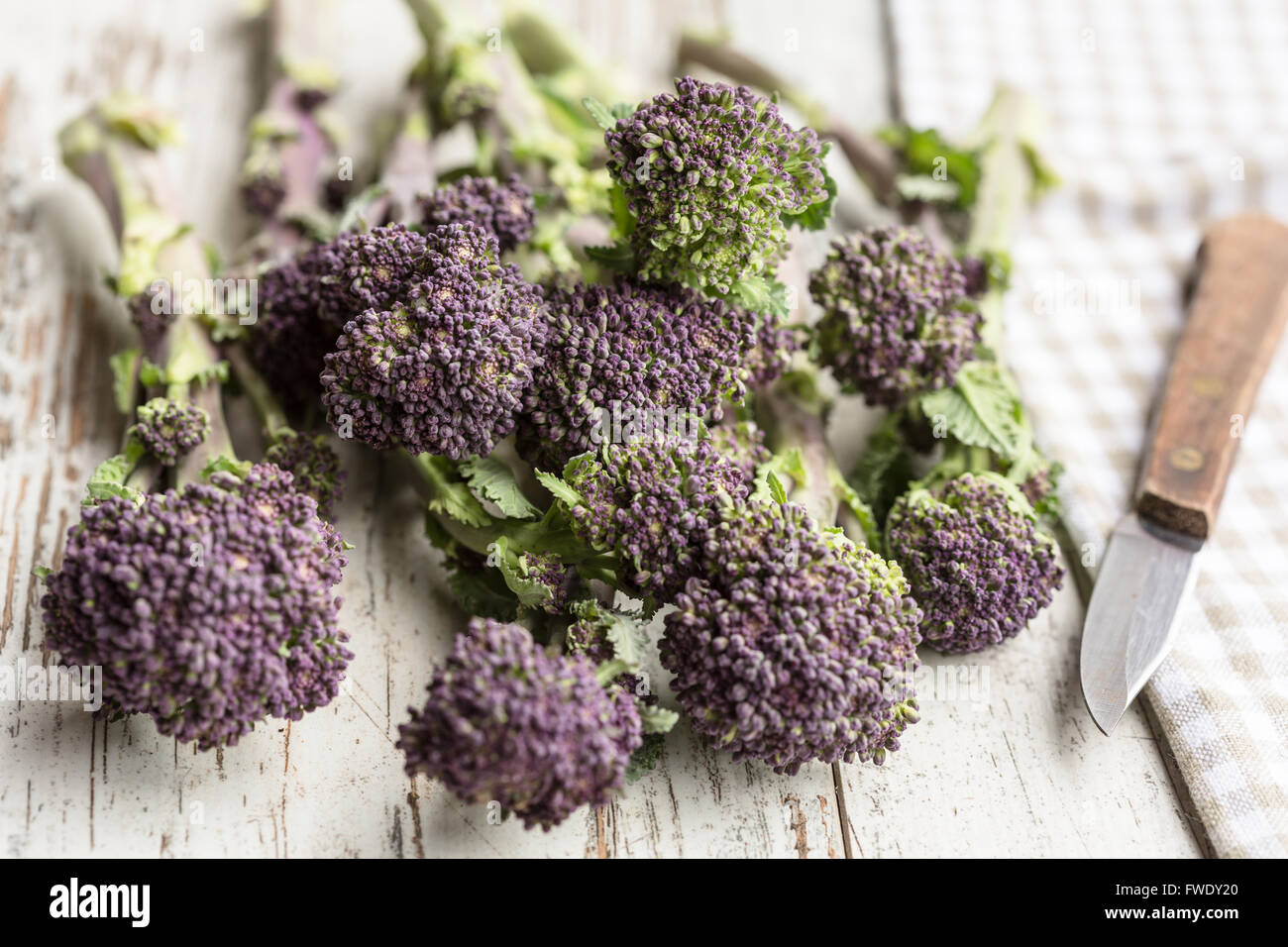 Broccoli rabe (also known as rapini Stock Photo - Alamy