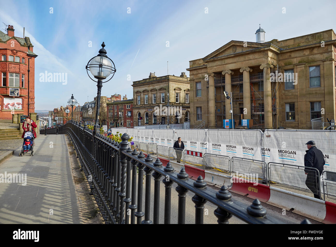 Oldham town centre The derelict historic Grade II-listed Town Hall ...