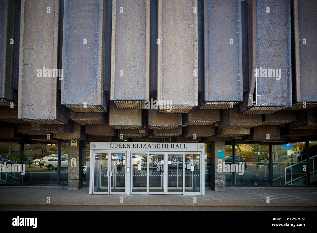 Oldham Manchester Queen Elizabeth Hall entrance exterior Stock Photo ...