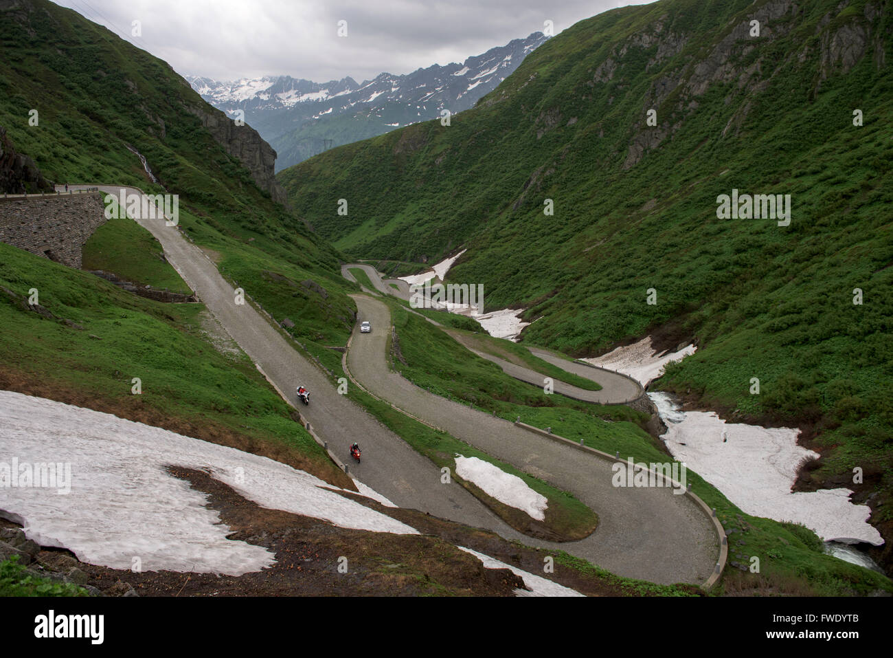 St Gotthard Pass, Switzerland. June 2015The St Gotthard Pass summit ...