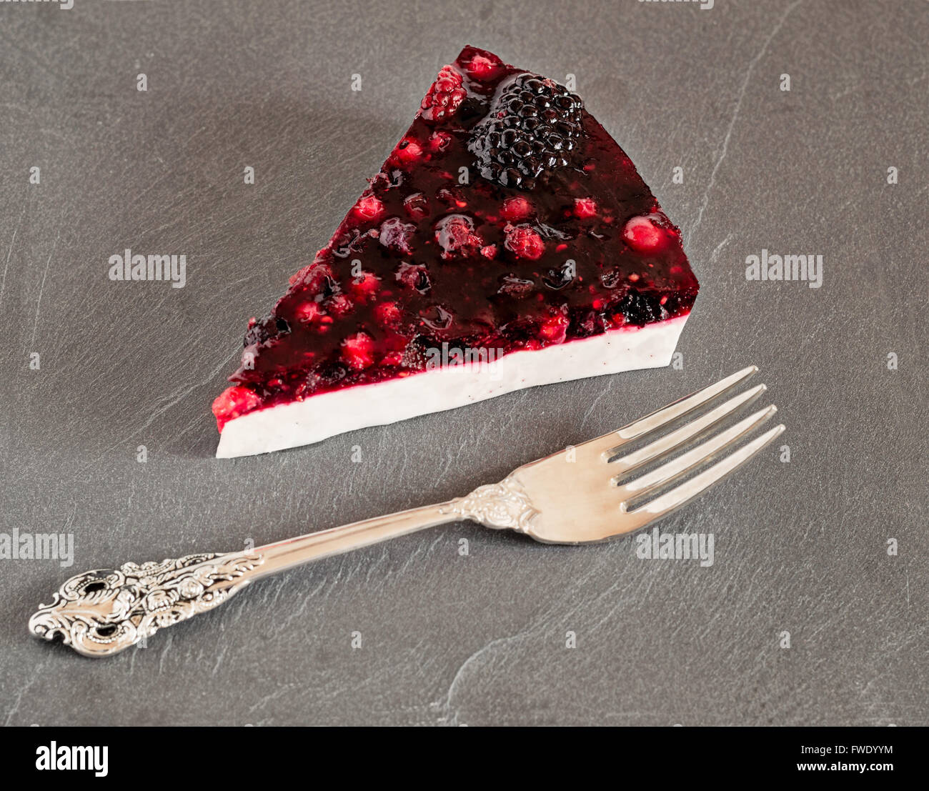 White forest cake slice hi-res stock photography and images - Alamy