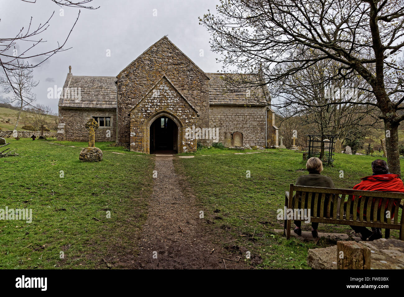 St Mary's church Tyneham village Stock Photo - Alamy