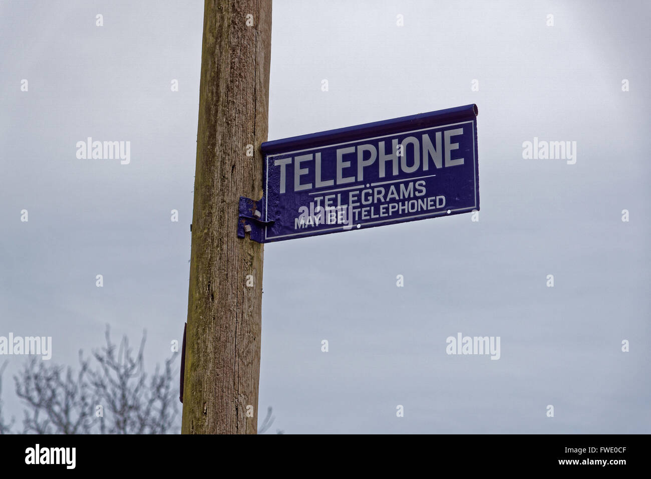 Telephone pole sign hi-res stock photography and images - Alamy