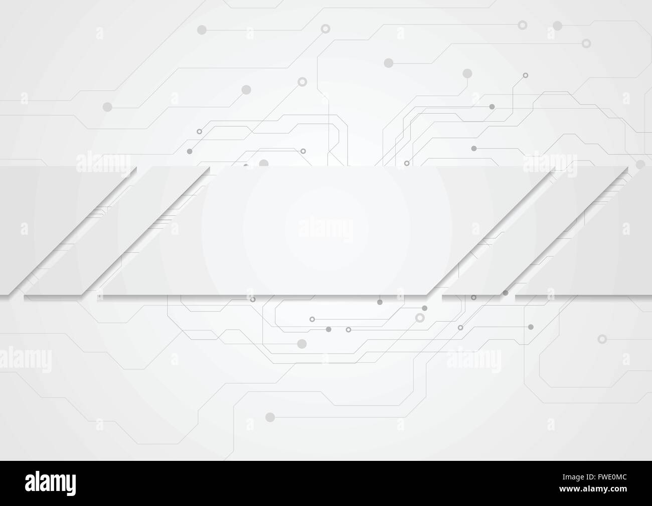 Tech grey abstract corporate background with circuit board. Vector ...