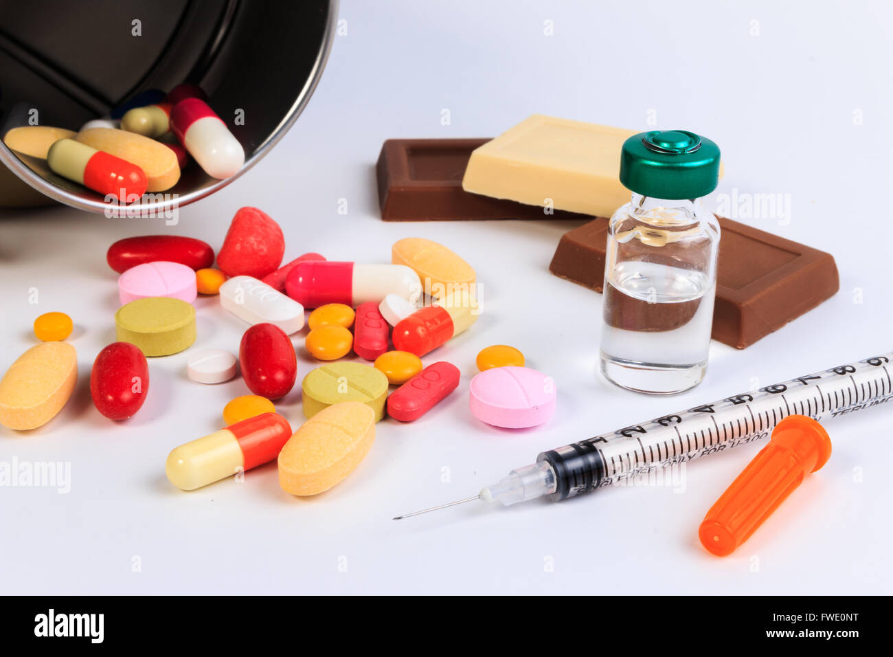 Syringe isolated white candy hi-res stock photography and images - Alamy