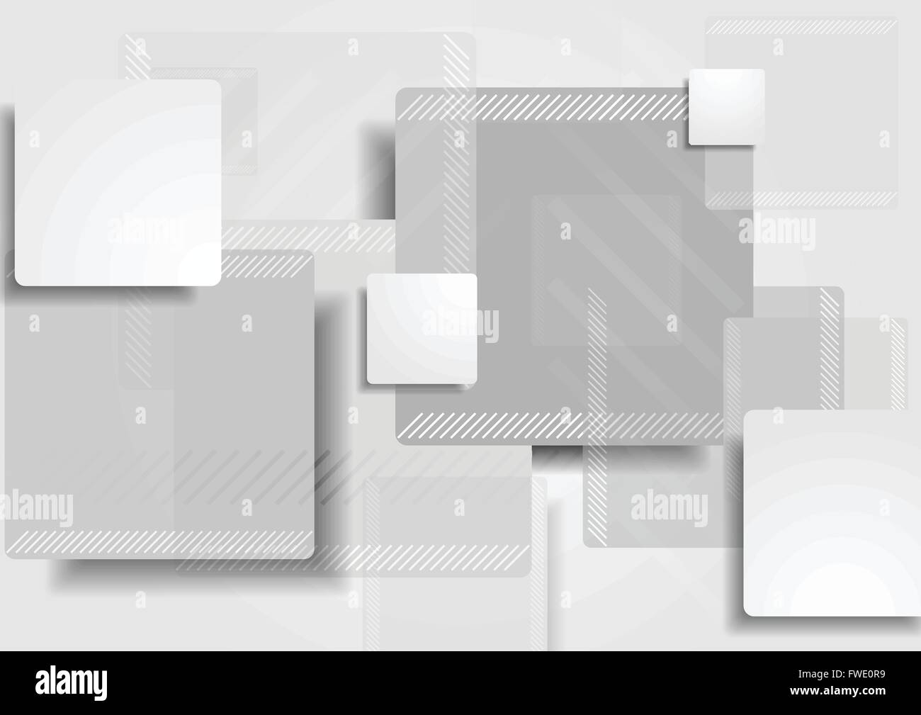 Grey tech abstract background. Vector geometric shapes monochrome ...