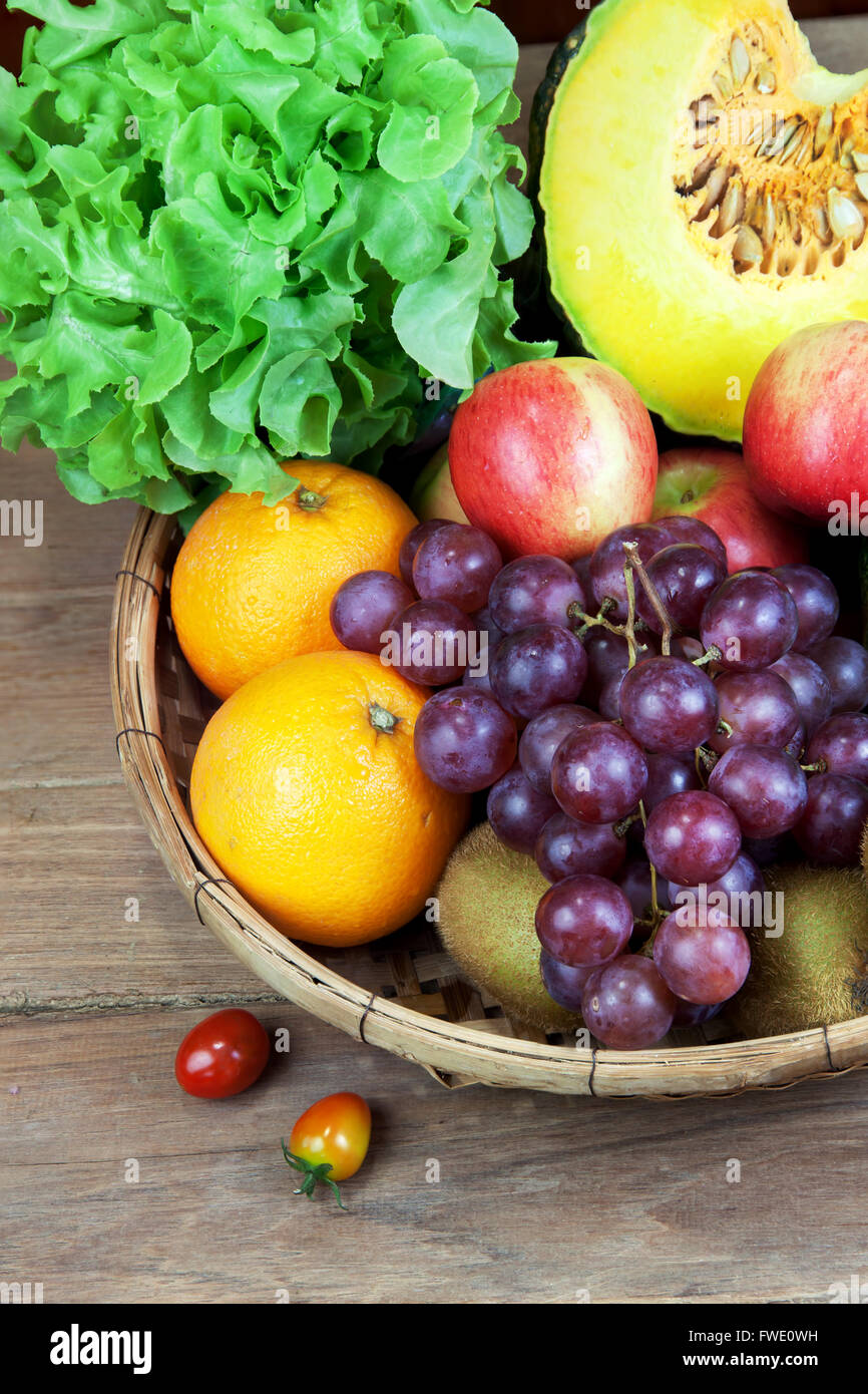Fruits and vegetables basket hi-res stock photography and images - Alamy