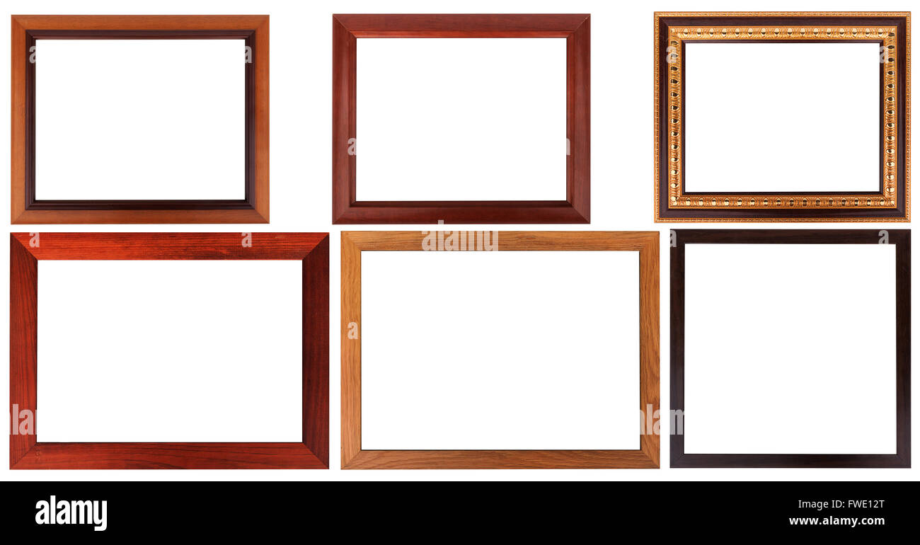Wood frame simple design Stock Photo - Alamy