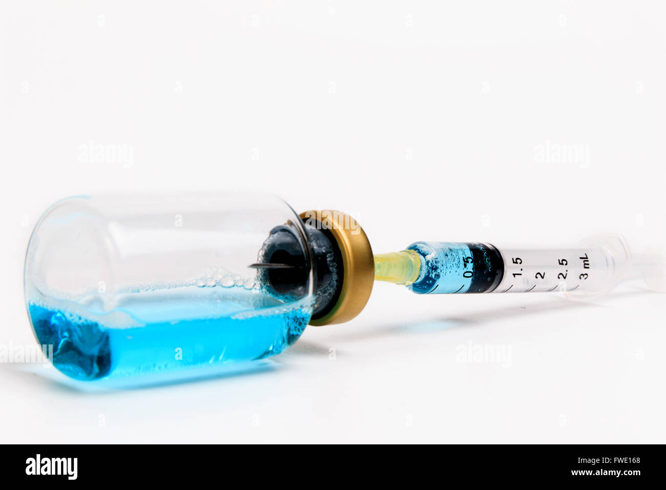 Prepare for injection. Ready to put a vaccine Stock Photo - Alamy