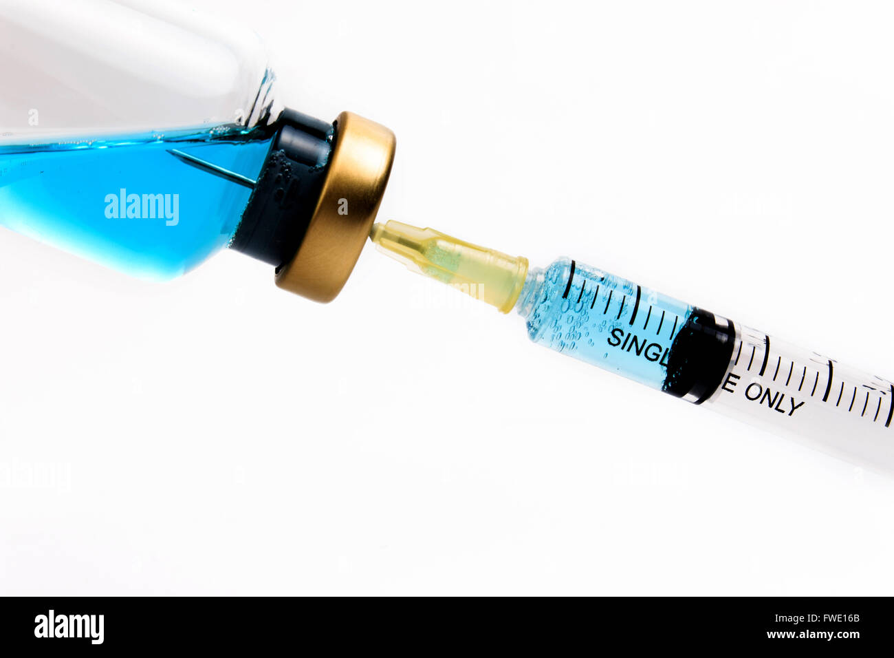 Prepare for injection. Ready to put a vaccine Stock Photo - Alamy