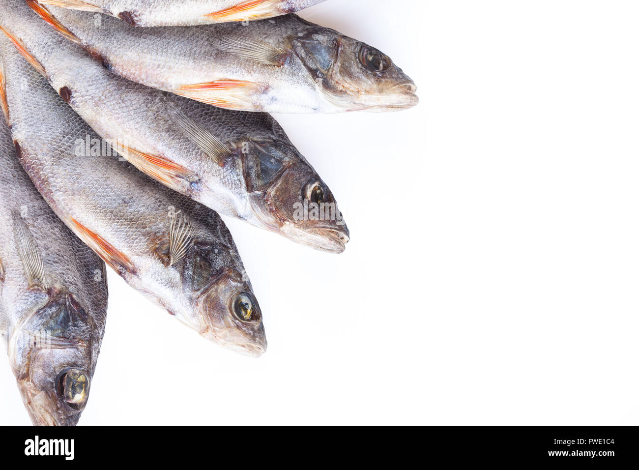 dried fish isolated on a white background Stock Photo - Alamy