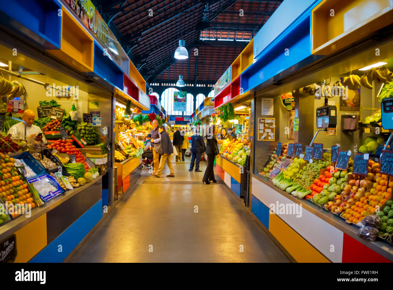 Mercado Central Atarazanas, market hall, Malaga, Andalucia, Spain Stock ...