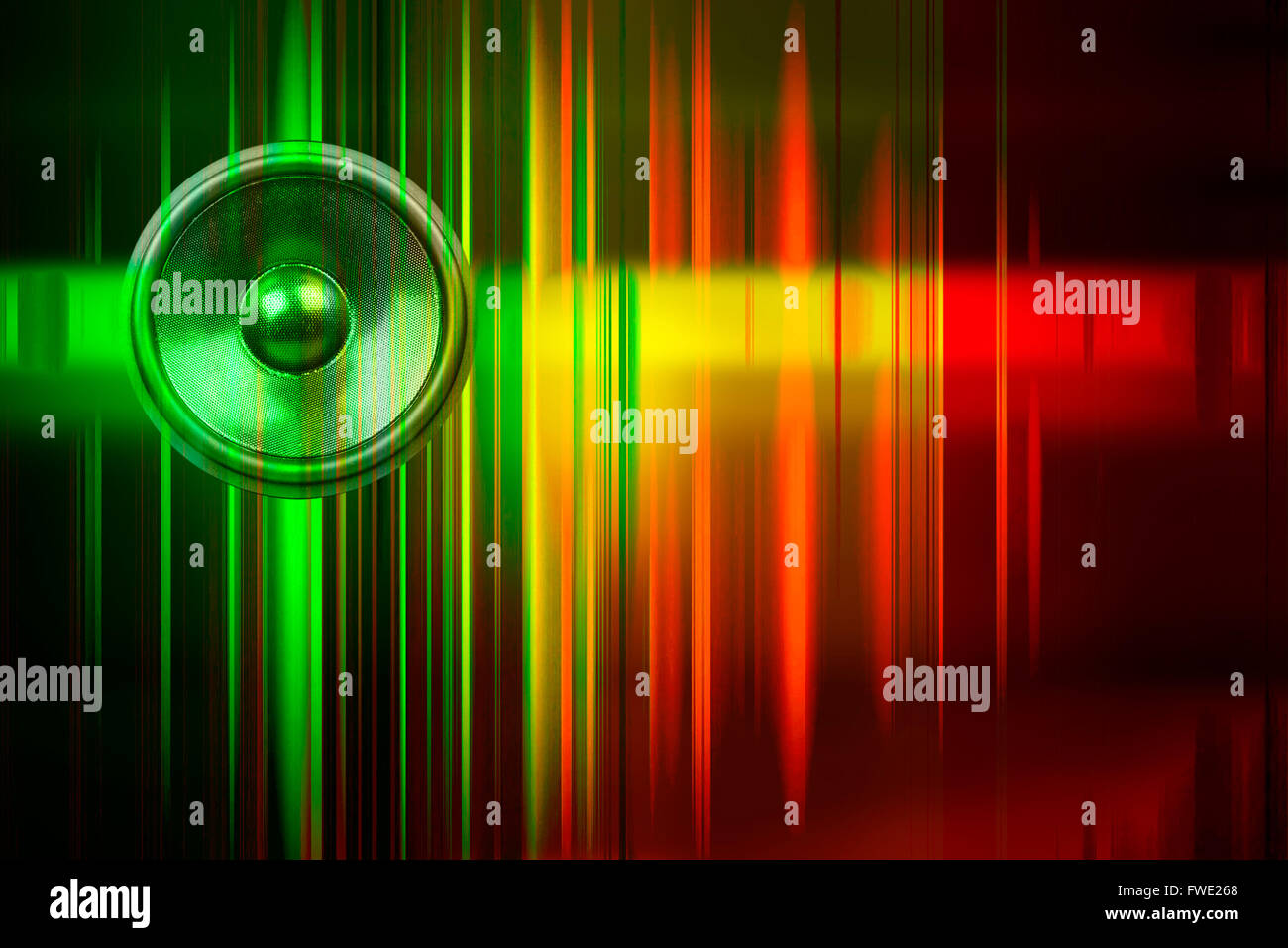 Speaker with sound waves hi-res stock photography and images - Alamy