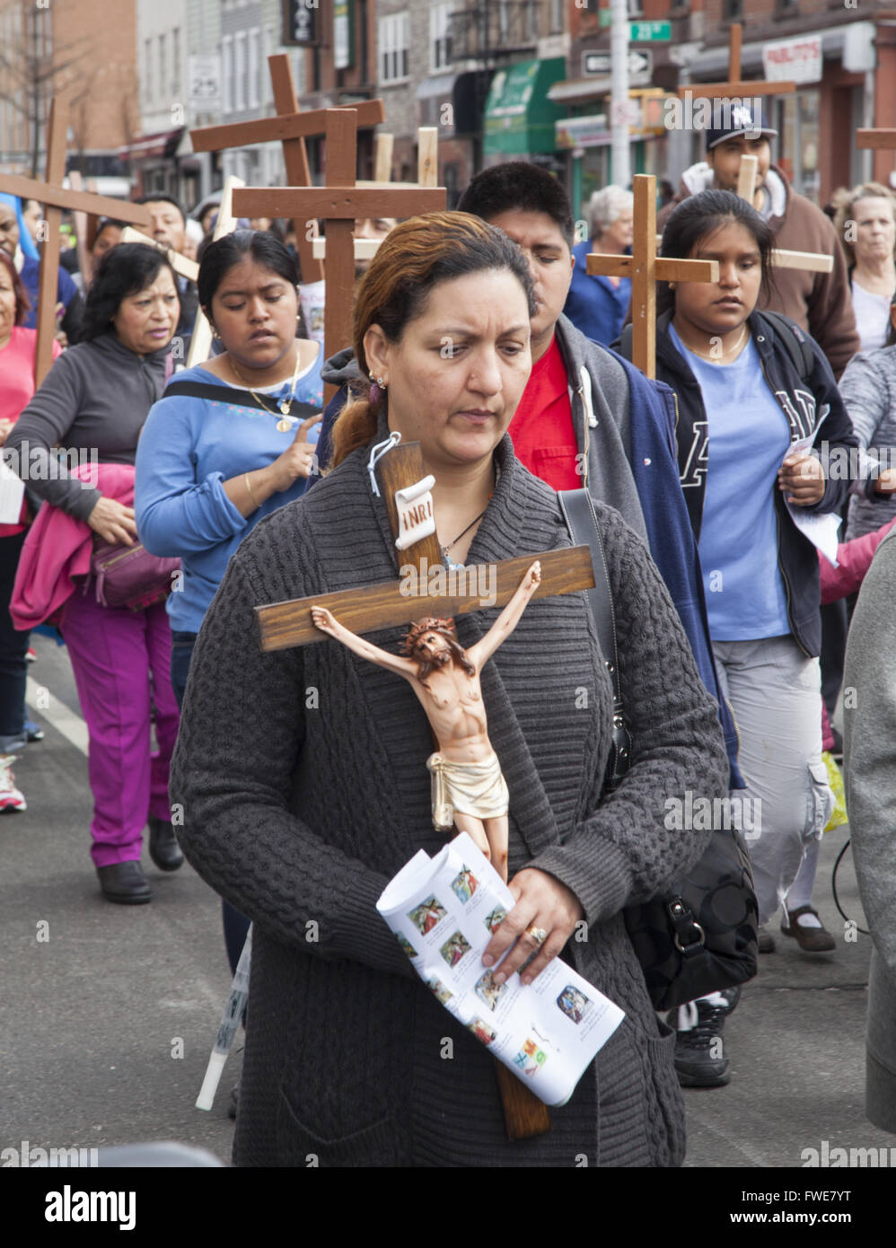 Stations Of The Cross procession in English, Spanish and Polish on Good ...