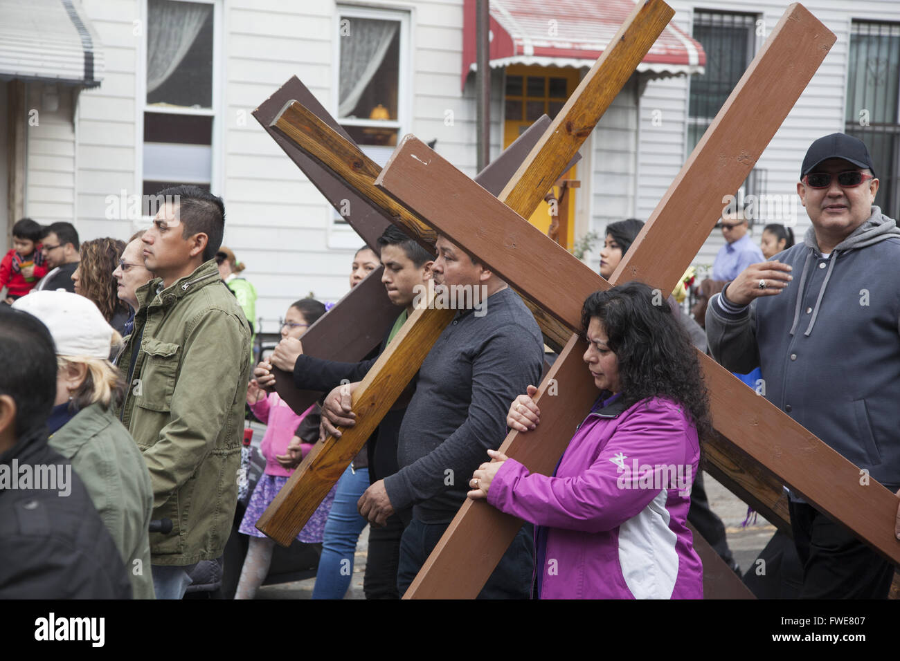 Stations Of The Cross procession in English, Spanish and Polish on Good ...