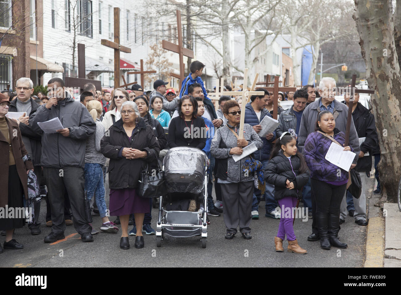 Stations Of The Cross procession in English, Spanish and Polish on Good ...