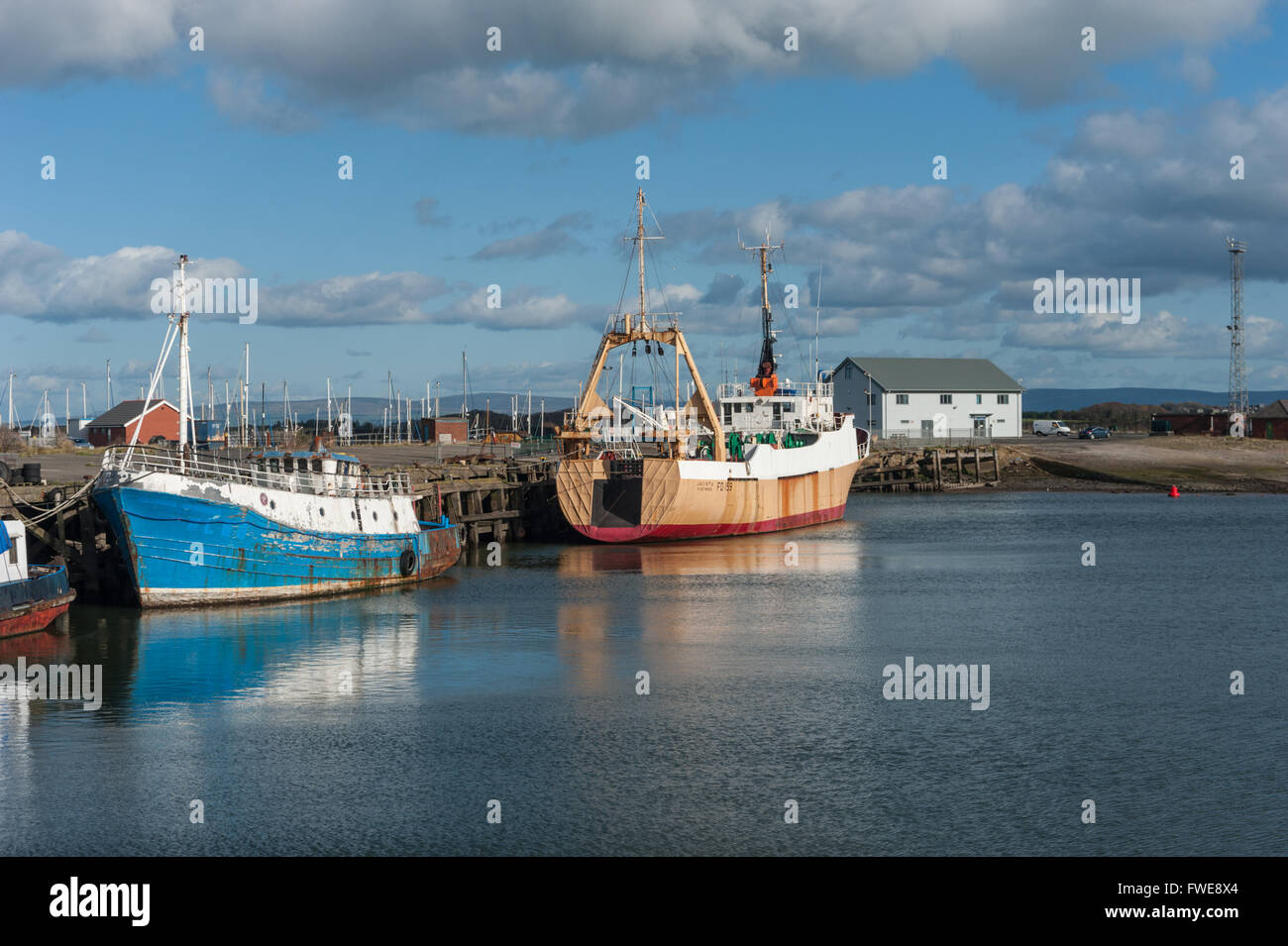 The Fleetwood Fish Docks Stock Photo - Alamy