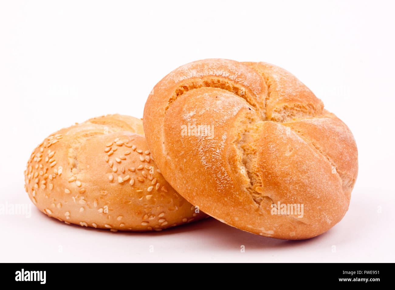 kaiser roll bread Stock Photo - Alamy