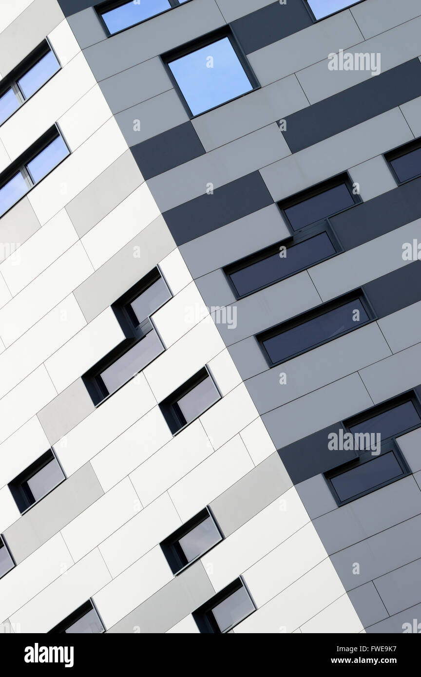 Diagonal lines defining an abstract modern architecture background ...