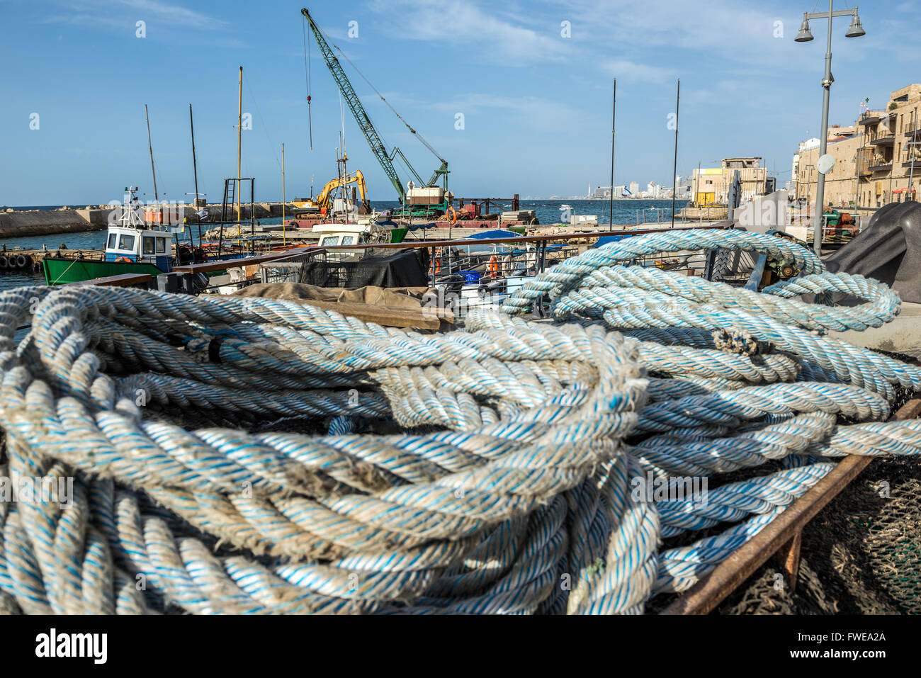 Port of Jaffa, oldest part of Tel Aviv city, Israel Stock Photo - Alamy