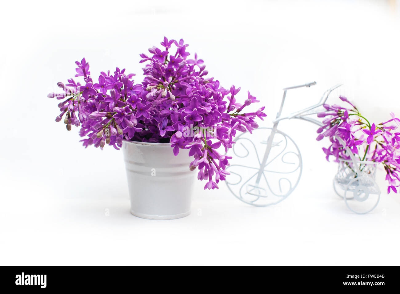 Floral arrangement on bike hi-res stock photography and images - Alamy