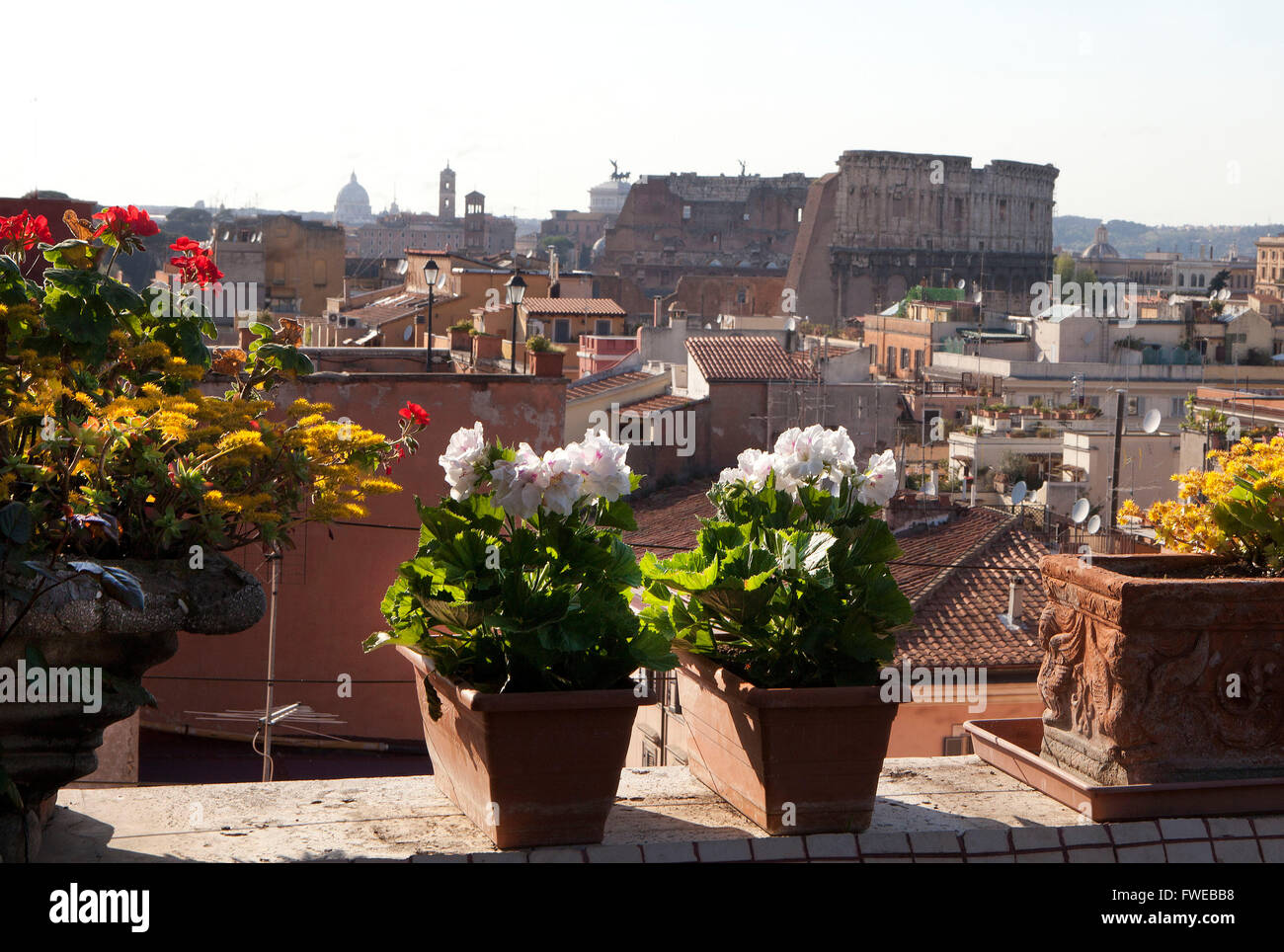 ROME,ITALY: rooftop of Rome Stock Photo - Alamy
