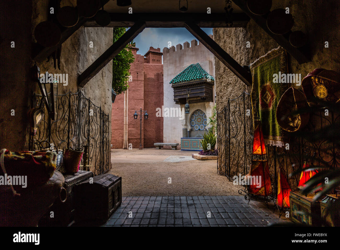 Morocco Pavilion, Epcot Stock Photo - Alamy
