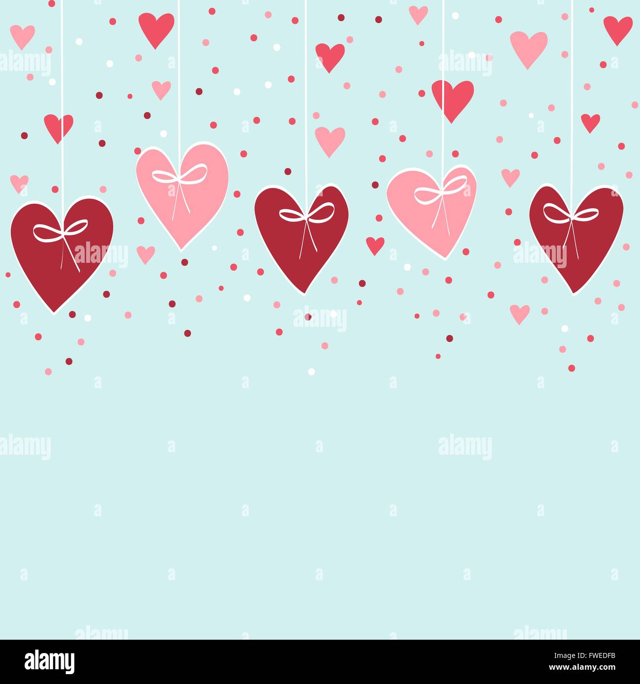 Valentine hand drawing background - vector illustration Stock Vector ...