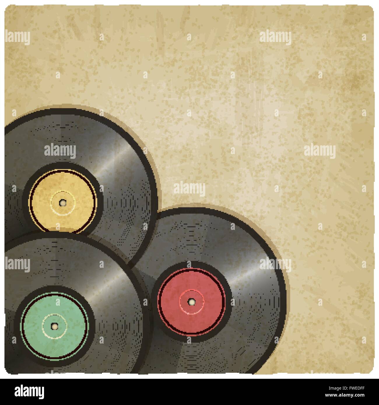 vinyl record old background - vector illustration. eps 10 Stock Vector ...