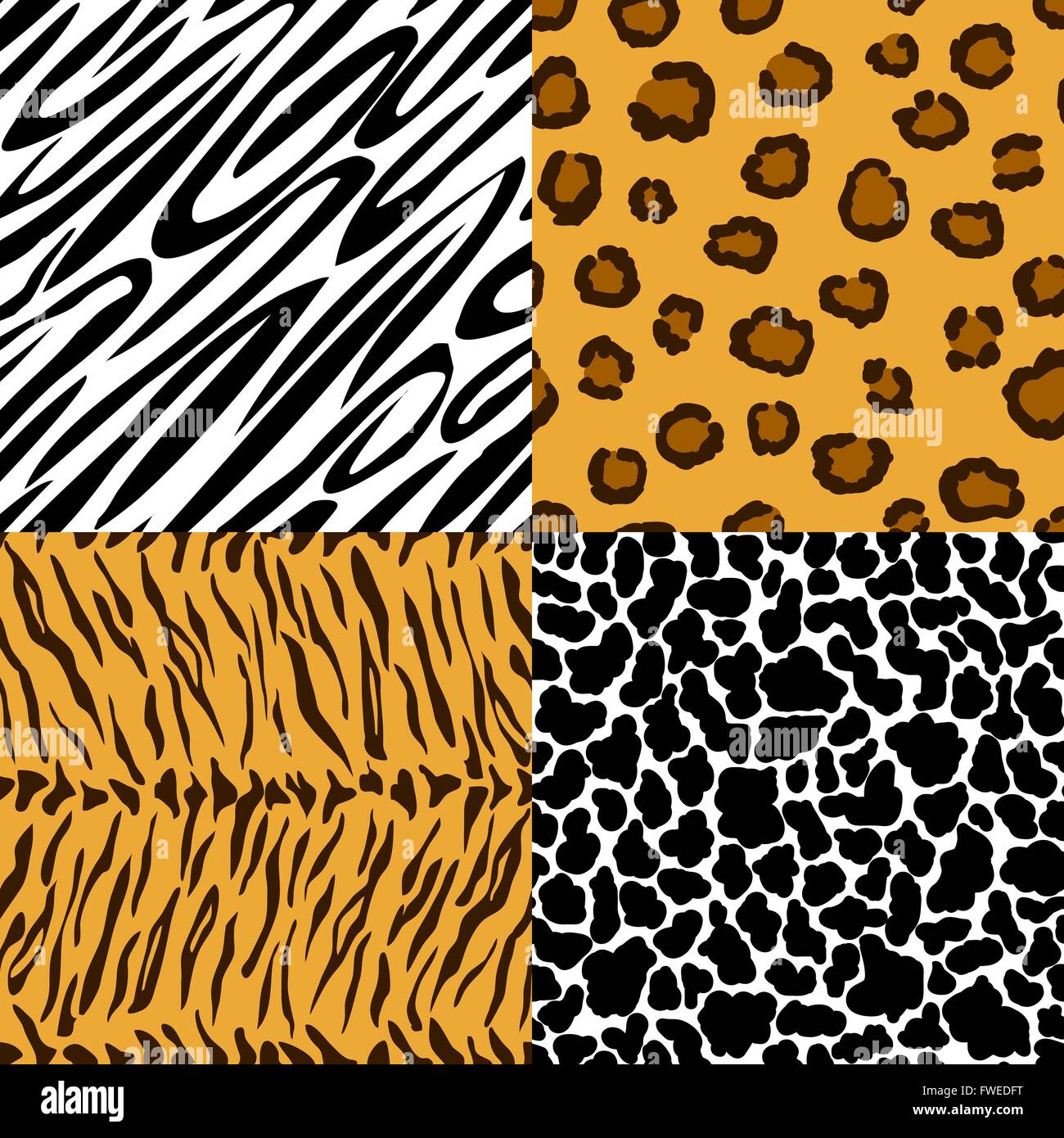 Seamless texture of animal skin - vector illustration. eps 8 Stock ...