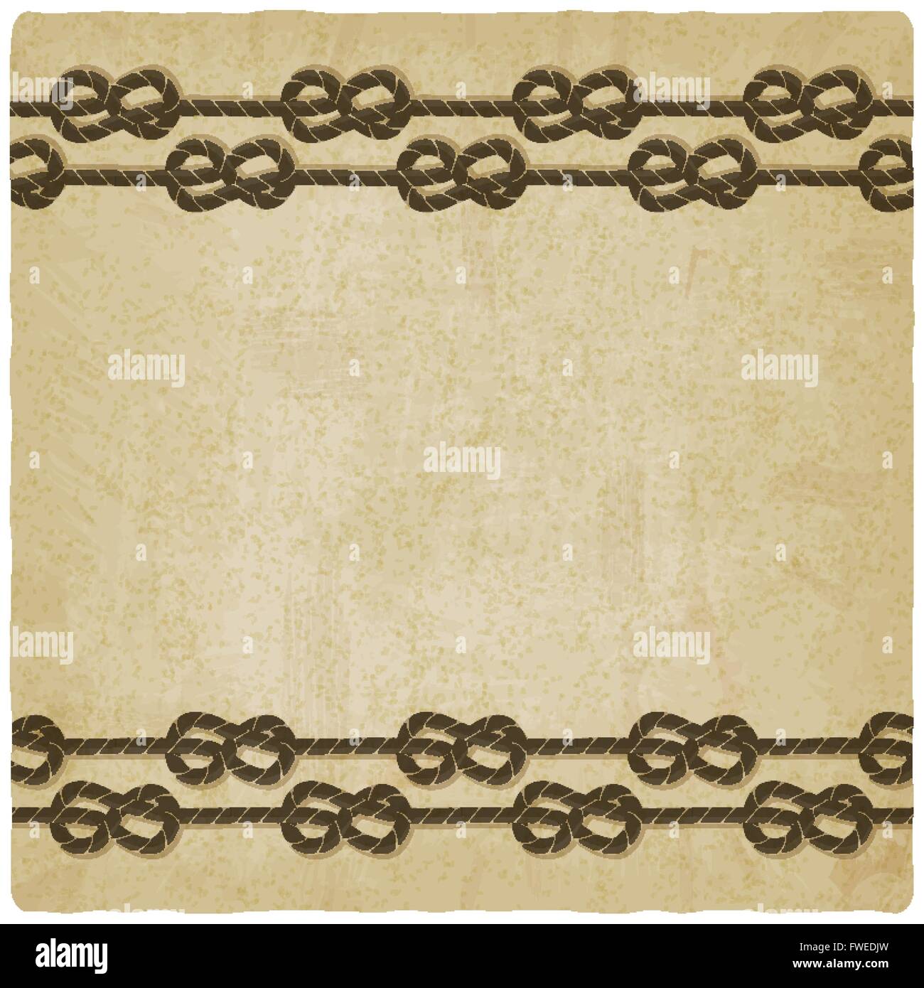 Background jute rope knots Stock Vector Images - Alamy
