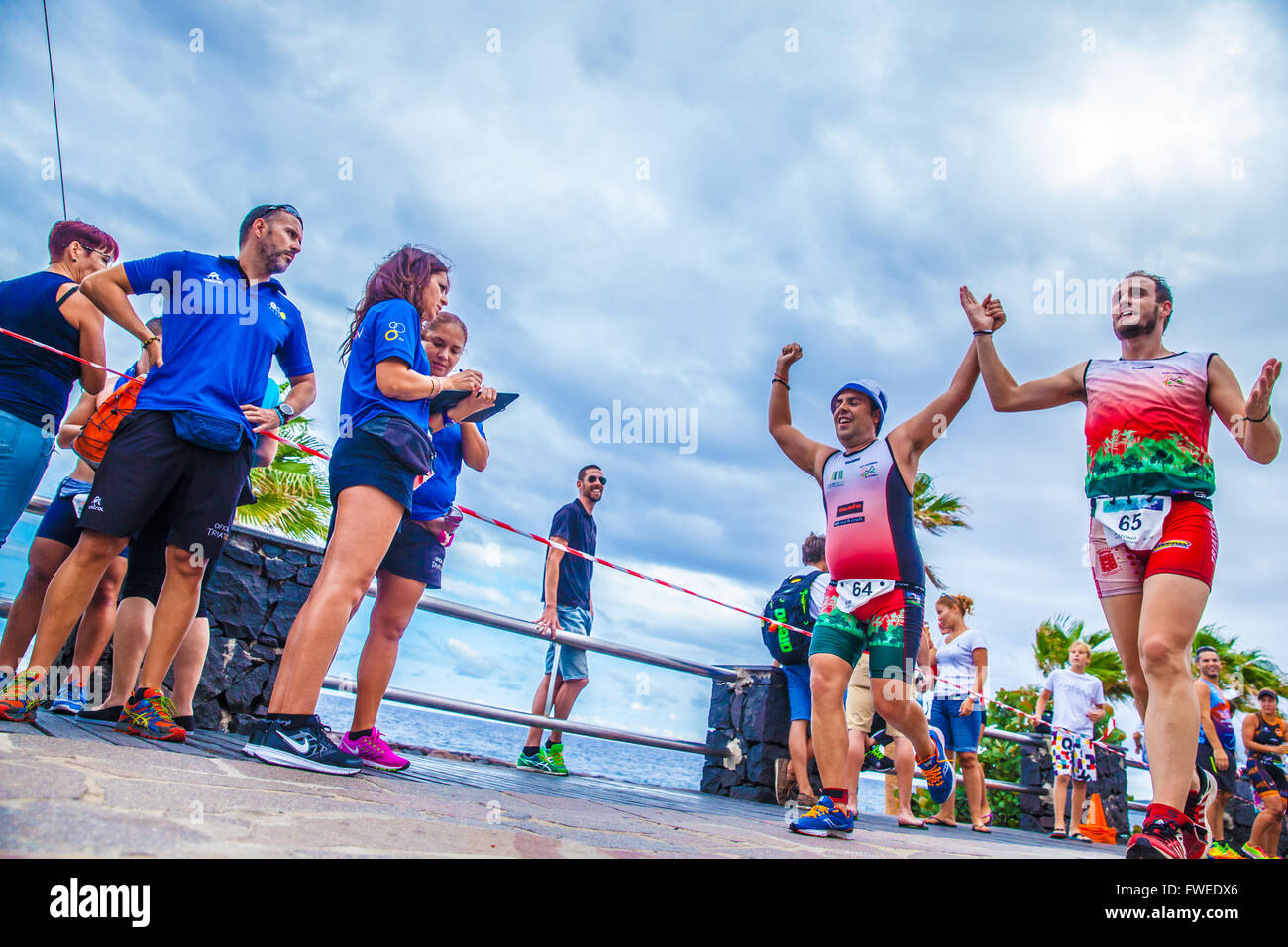 popular triathlon competition Stock Photo - Alamy