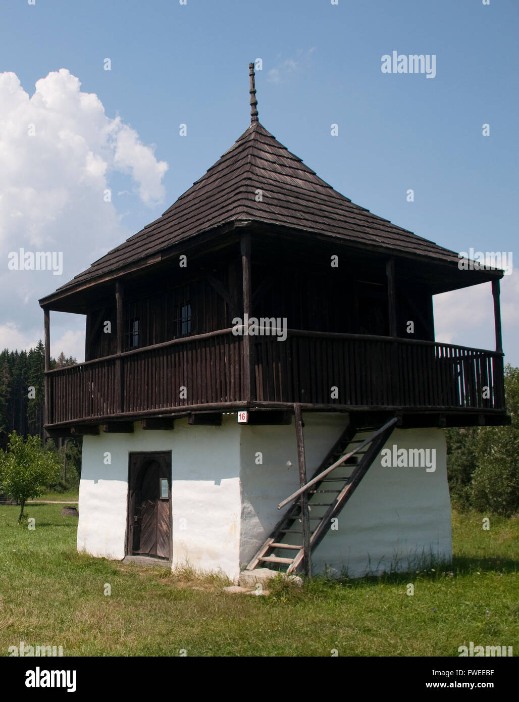 Traditional wooden houses in rural village in SLovakia Stock Photo - Alamy
