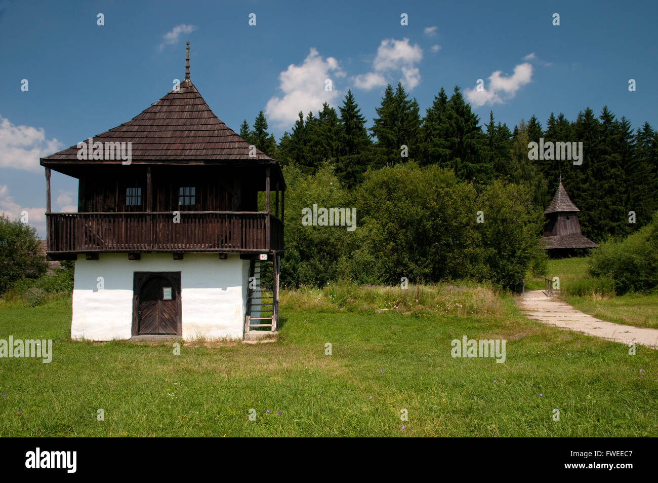 Traditional wooden houses in rural village in SLovakia Stock Photo - Alamy