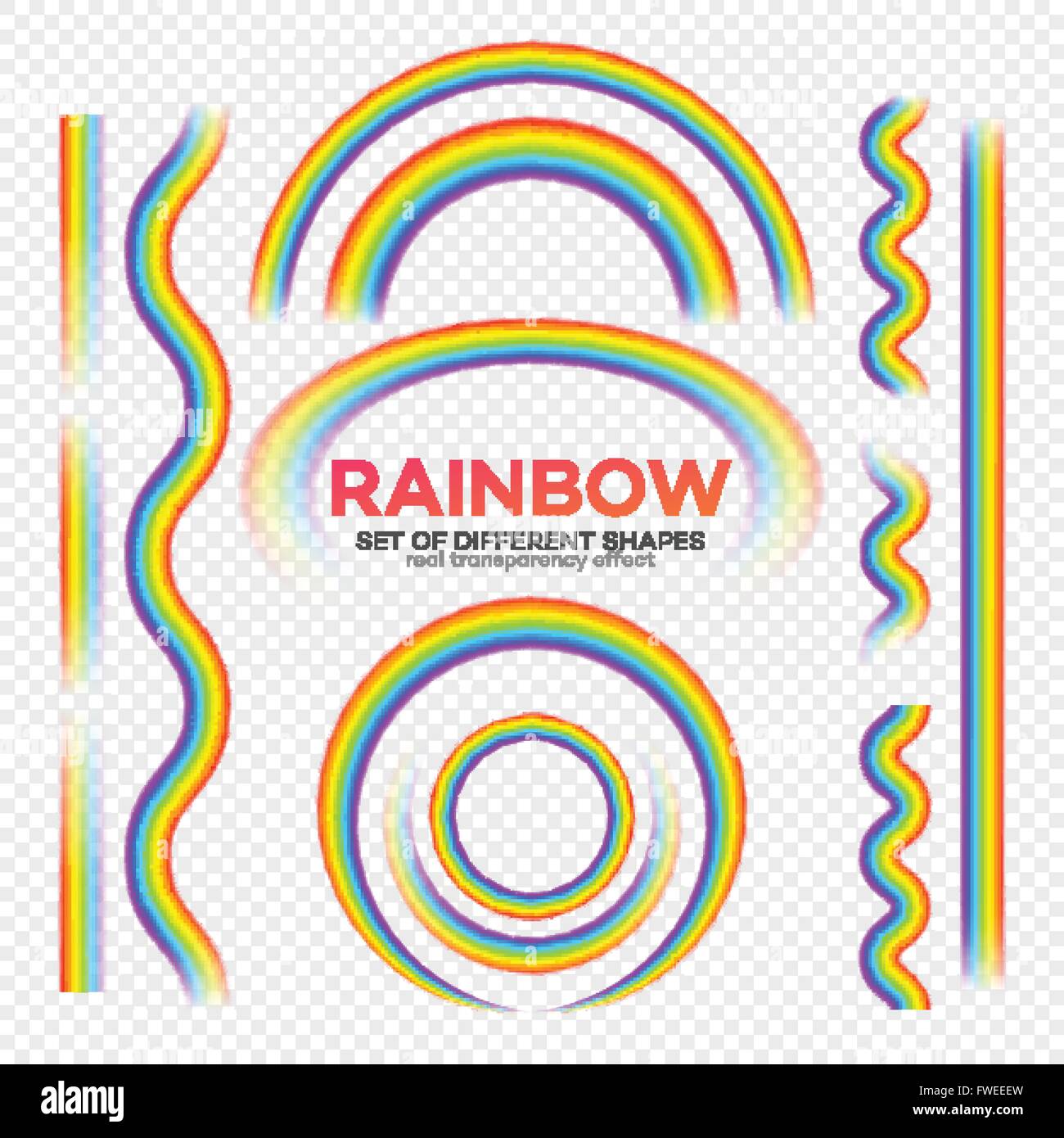 Set different shape clouds design hi-res stock photography and images ...