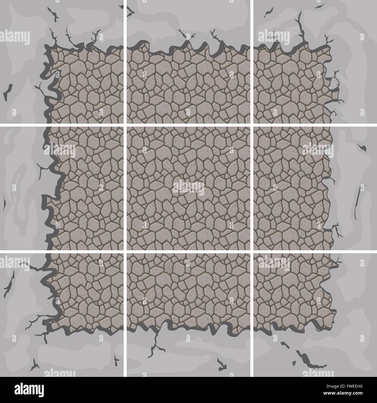 stone tiles kit Stock Vector Image & Art - Alamy