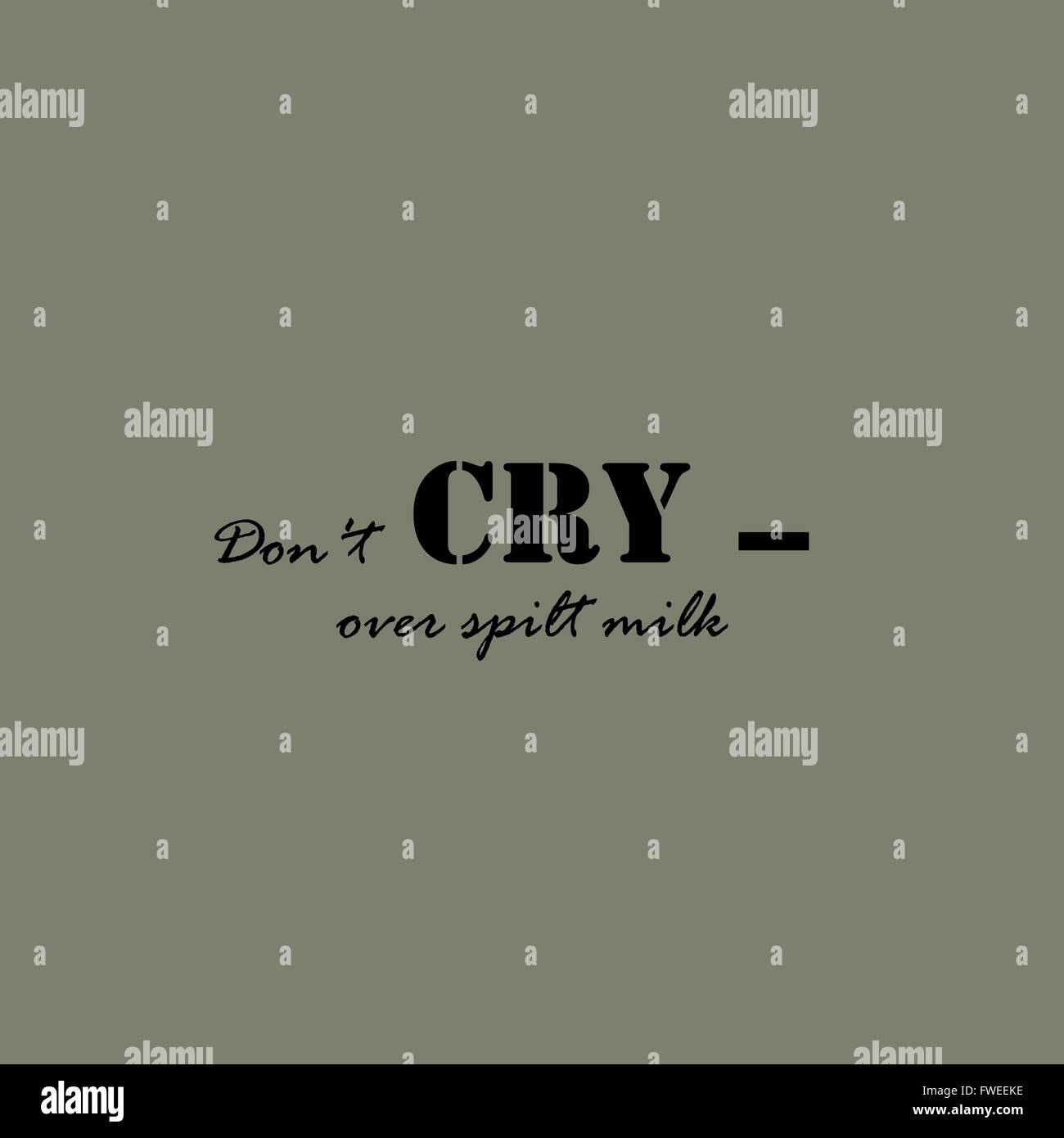 Over spilt milk poster word vector Stock Vector Images - Alamy