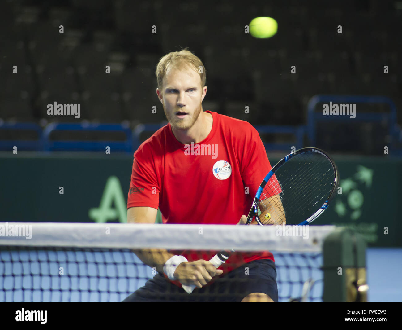 Davis Cup Tennis - Day 1 Featuring: Dominic Inglot Where: Birmingham ...