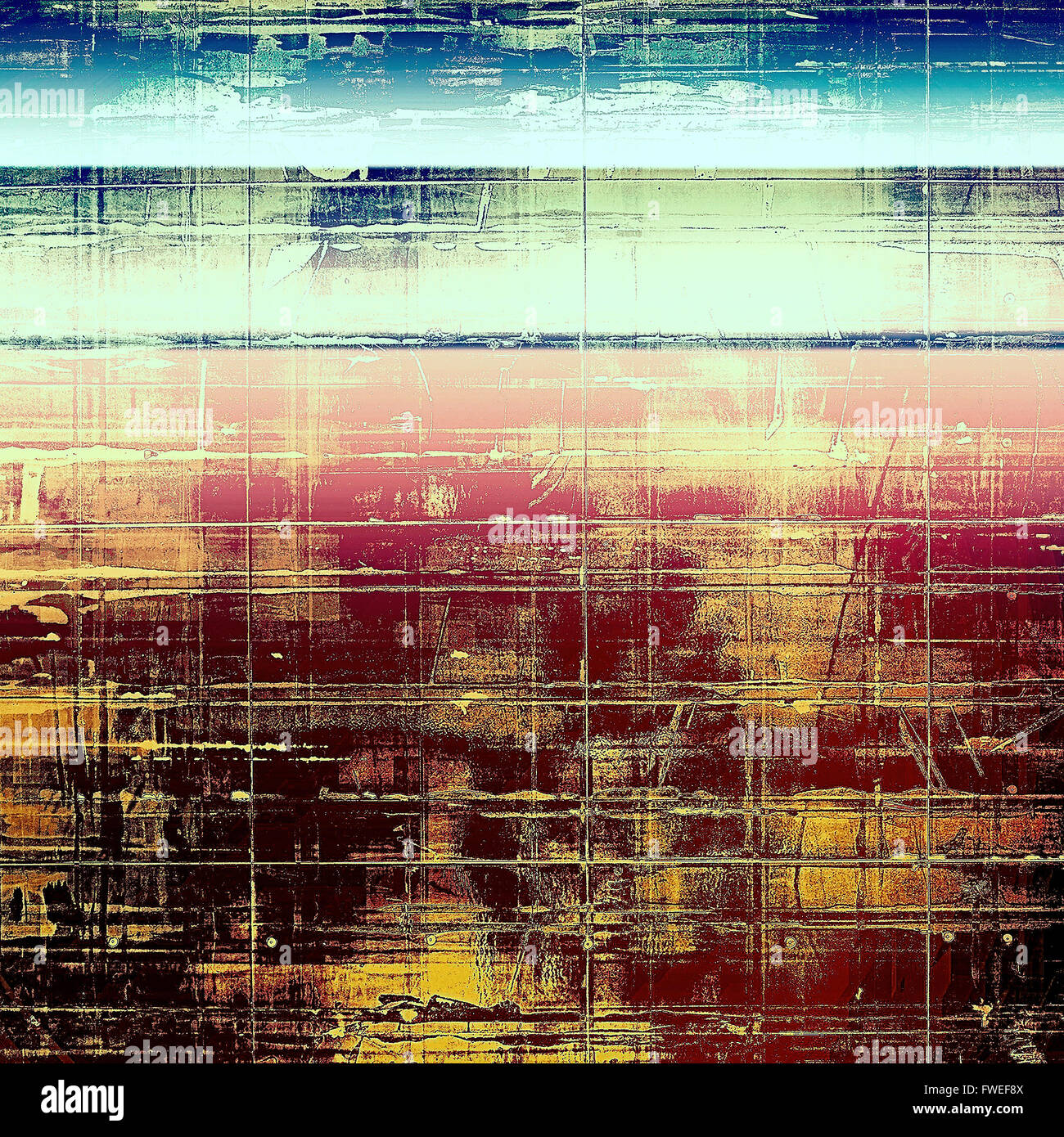 Retro colorful background or creative old style texture with different ...