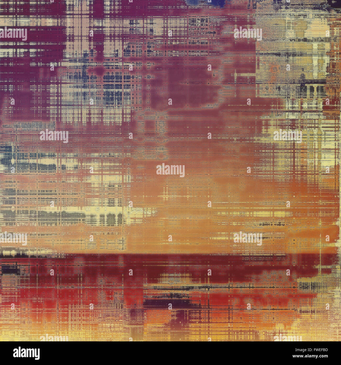 Retro vintage style elements on aged grunge texture. With different ...