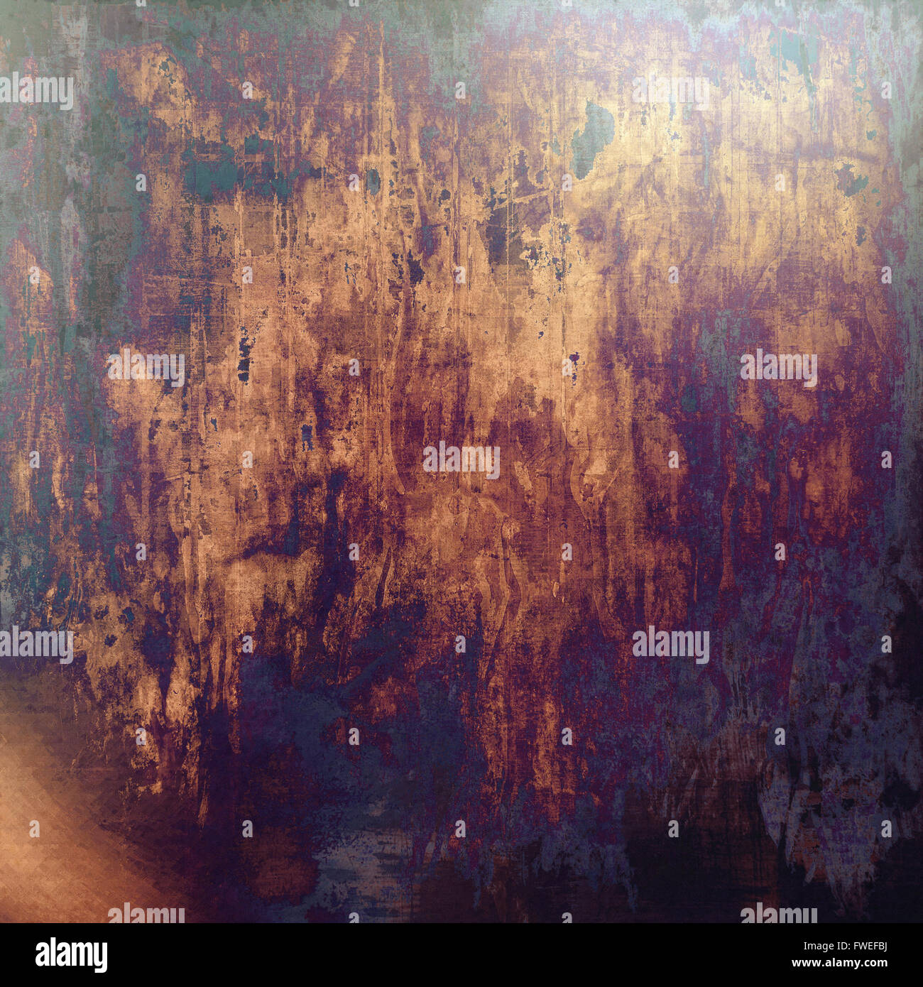 Old school elements on textured grunge background. With different color ...